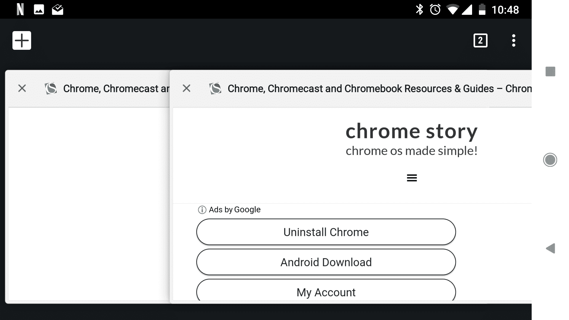 Chrome Tab Switcher on Android Might Become Horizontal Only - Chrome Story