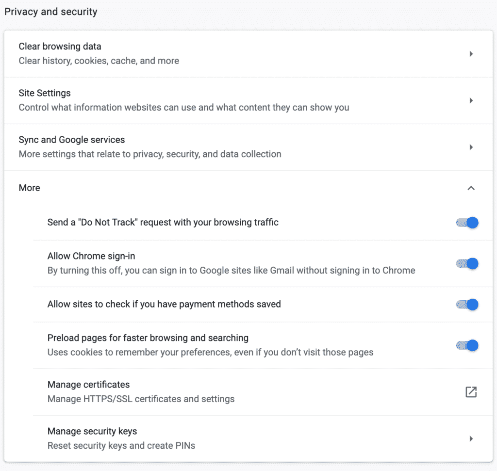 First Look - Chrome's Redesigned Privacy Settings Page - Chrome Story