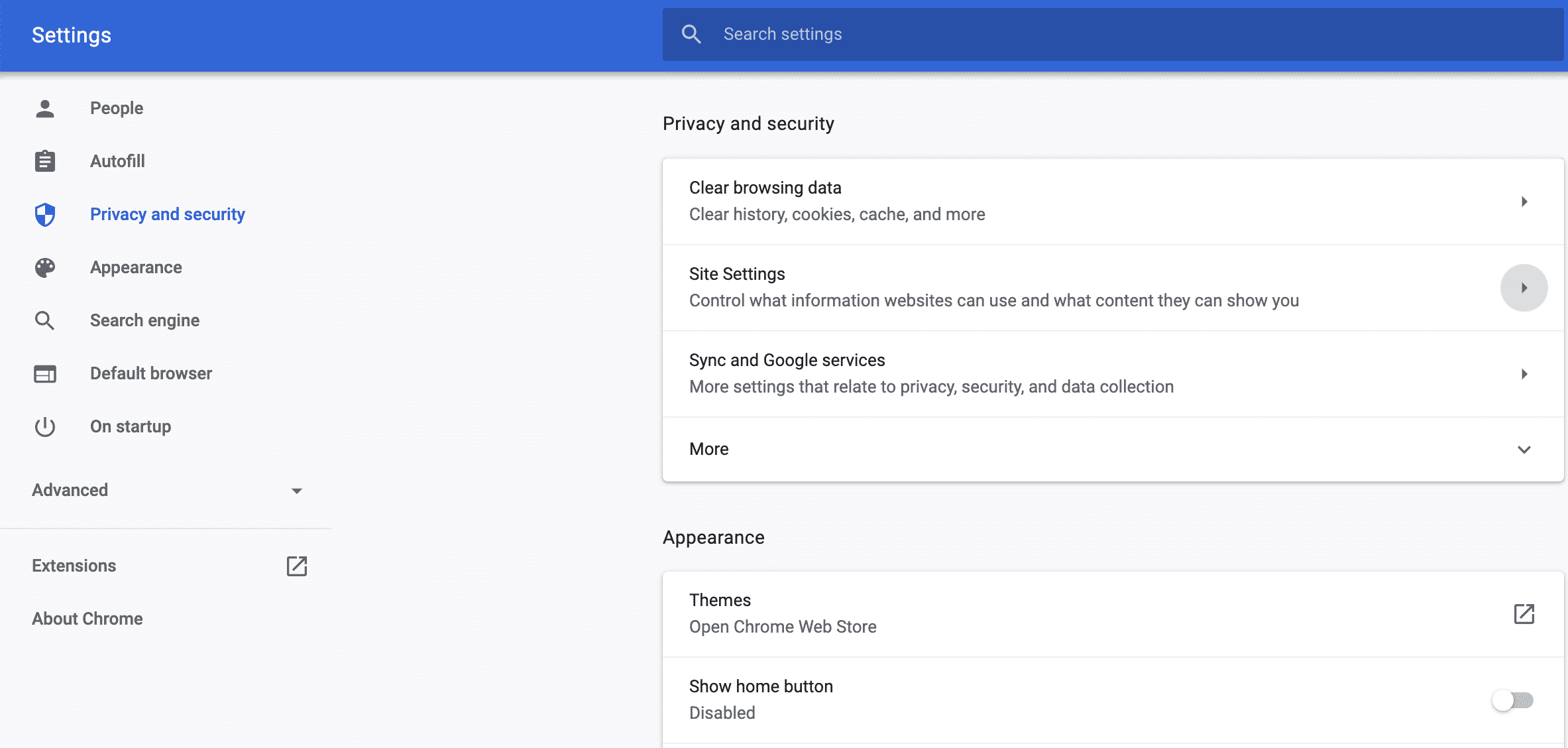 Chrome's Redesigned Settings Page will Display One Section At a Time ...